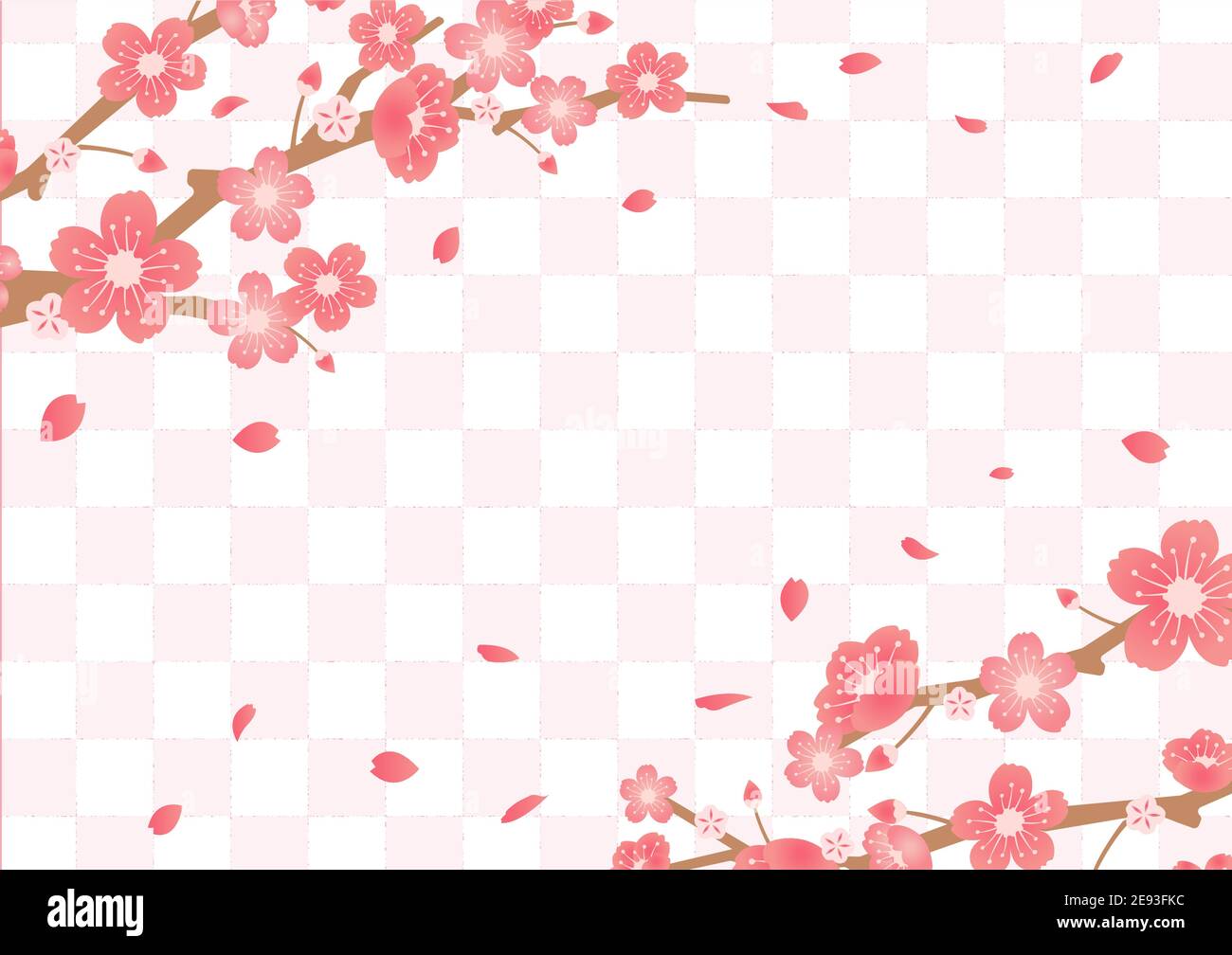 Cherry blossoms background illustration ( spring season theme Stock ...
