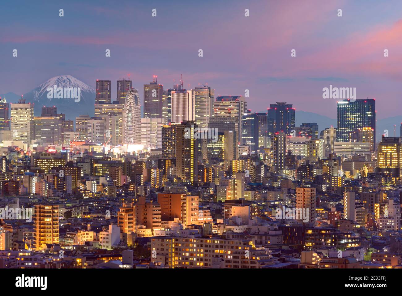 Tokyo cityscape mt fuji hi-res stock photography and images - Alamy