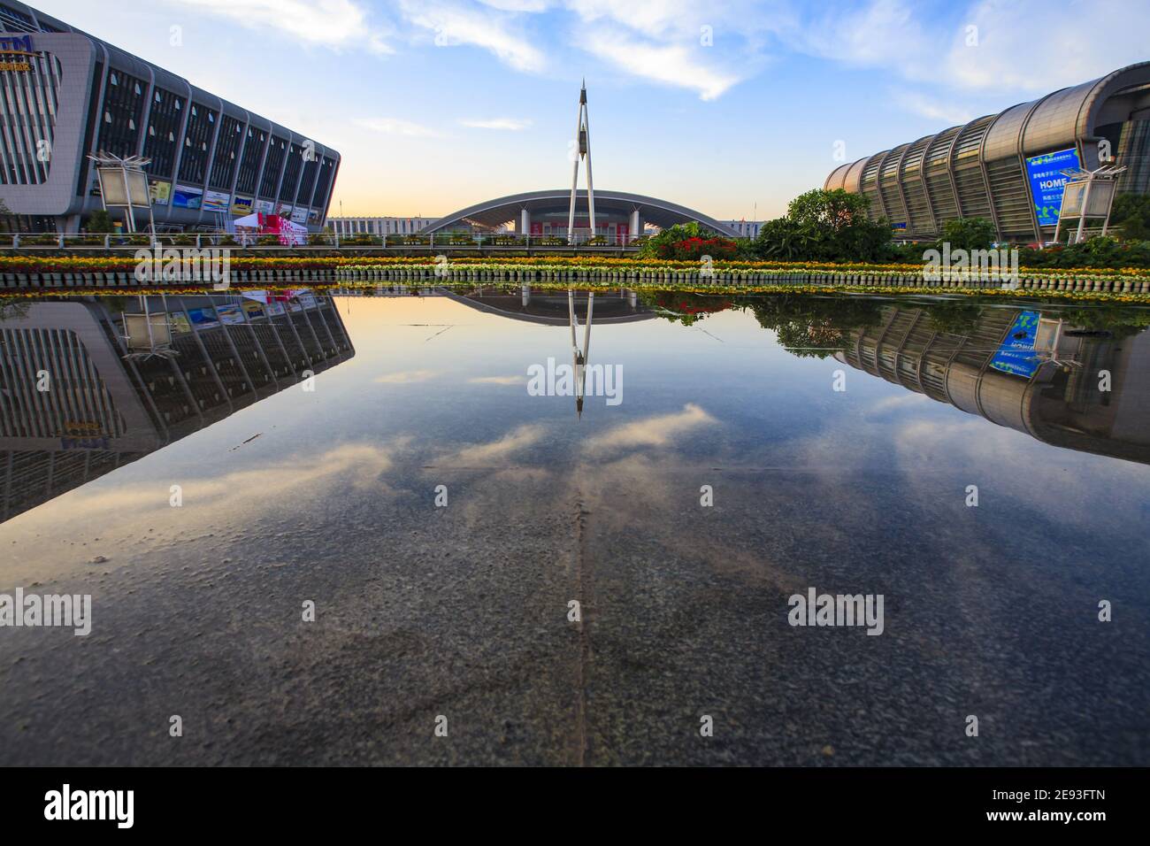 Ningbo international conference and exhibition center hi-res stock ...