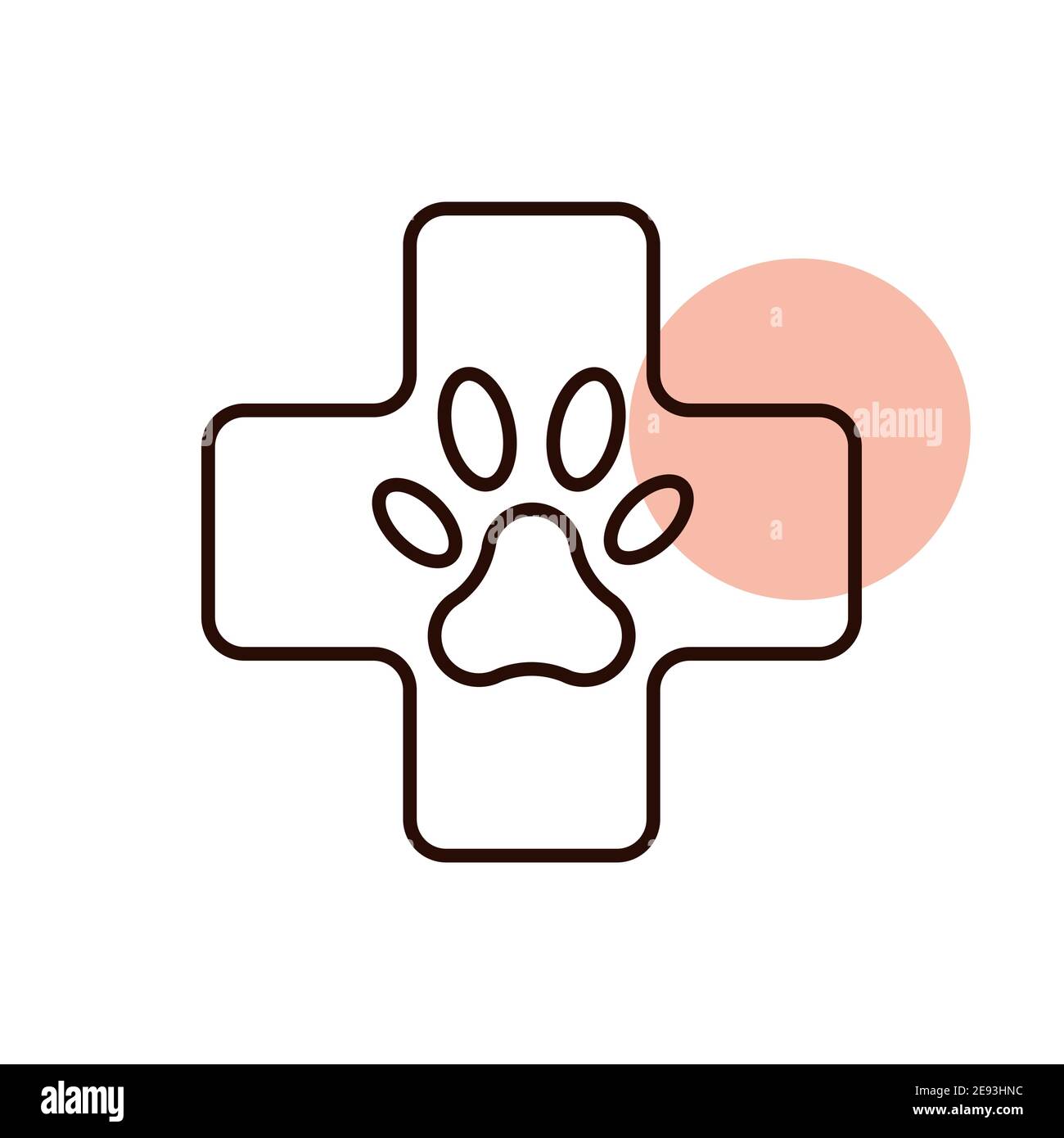 Veterinary vector icon. Pet animal sign. Graph symbol for pet and ...