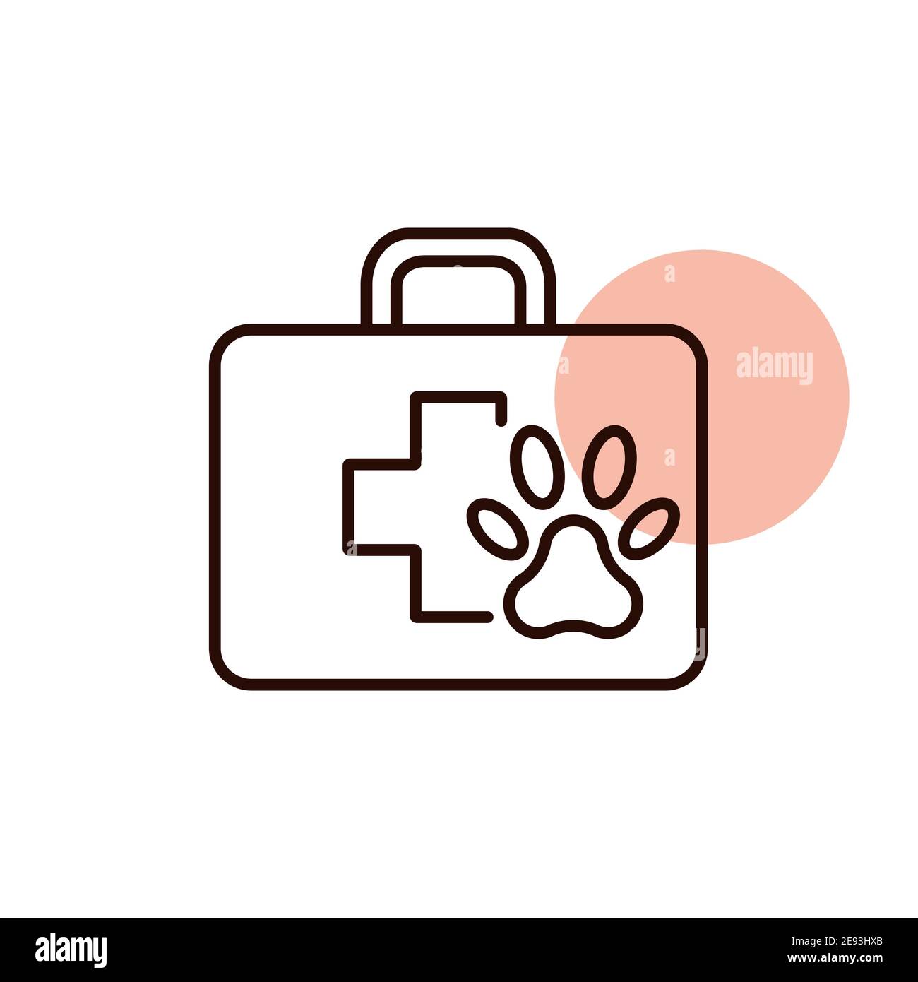 Pet first aid kit vector icon. Clinic box. Graph symbol for pet and ...