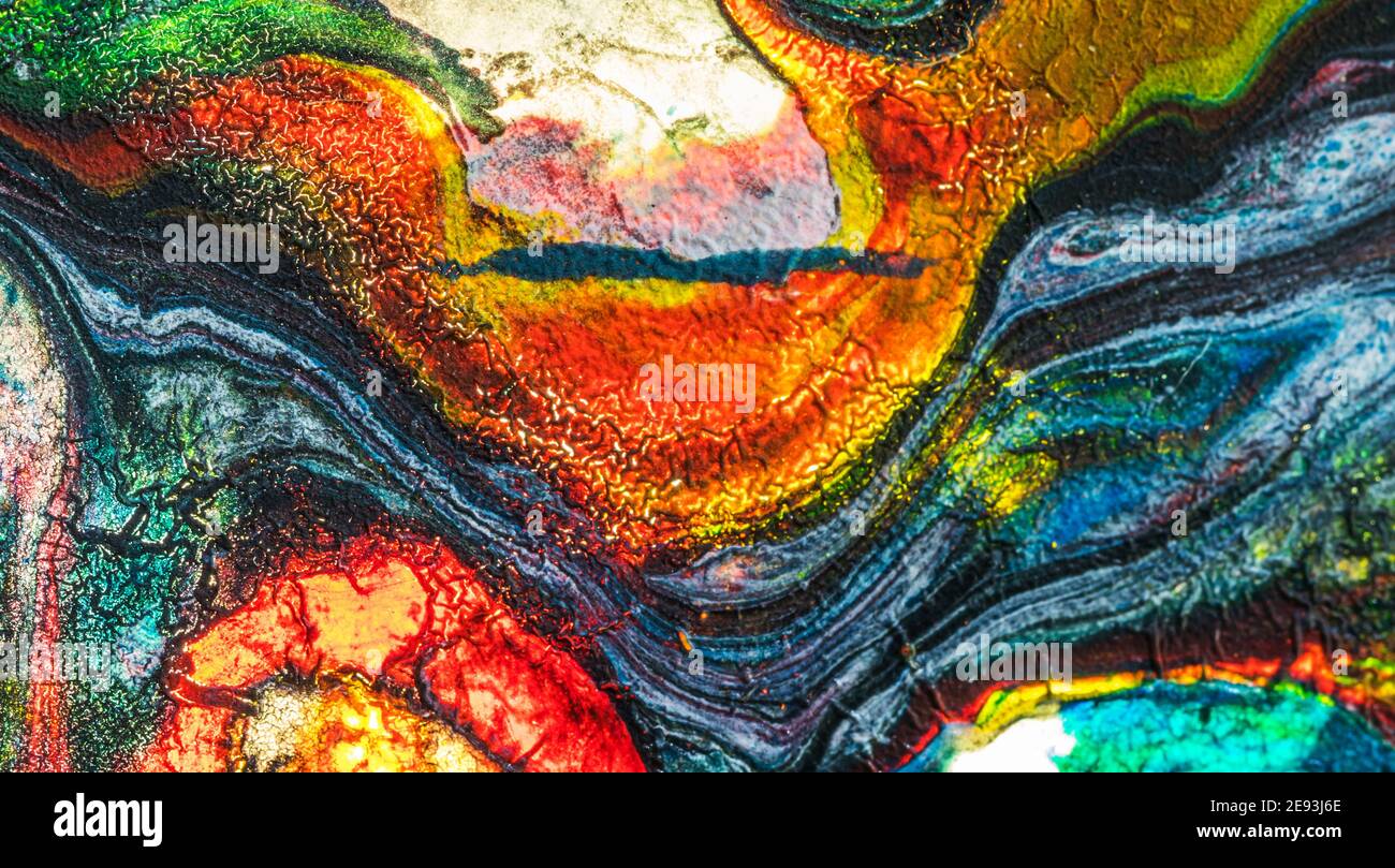 Abstract painting with arbitrary colorful patterns Stock Photo - Alamy