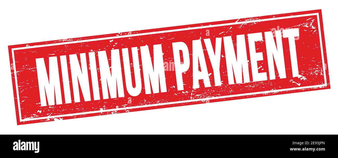 Minimum payment Cut Out Stock Images & Pictures - Alamy
