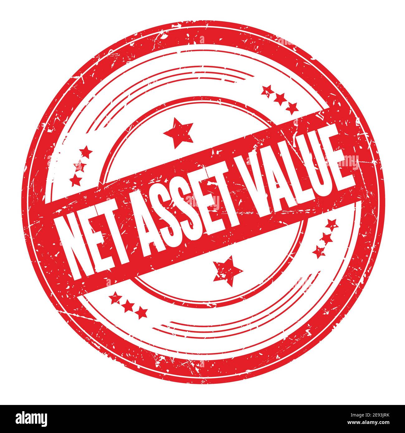 NET ASSET VALUE text on red round grungy texture stamp Stock Photo - Alamy