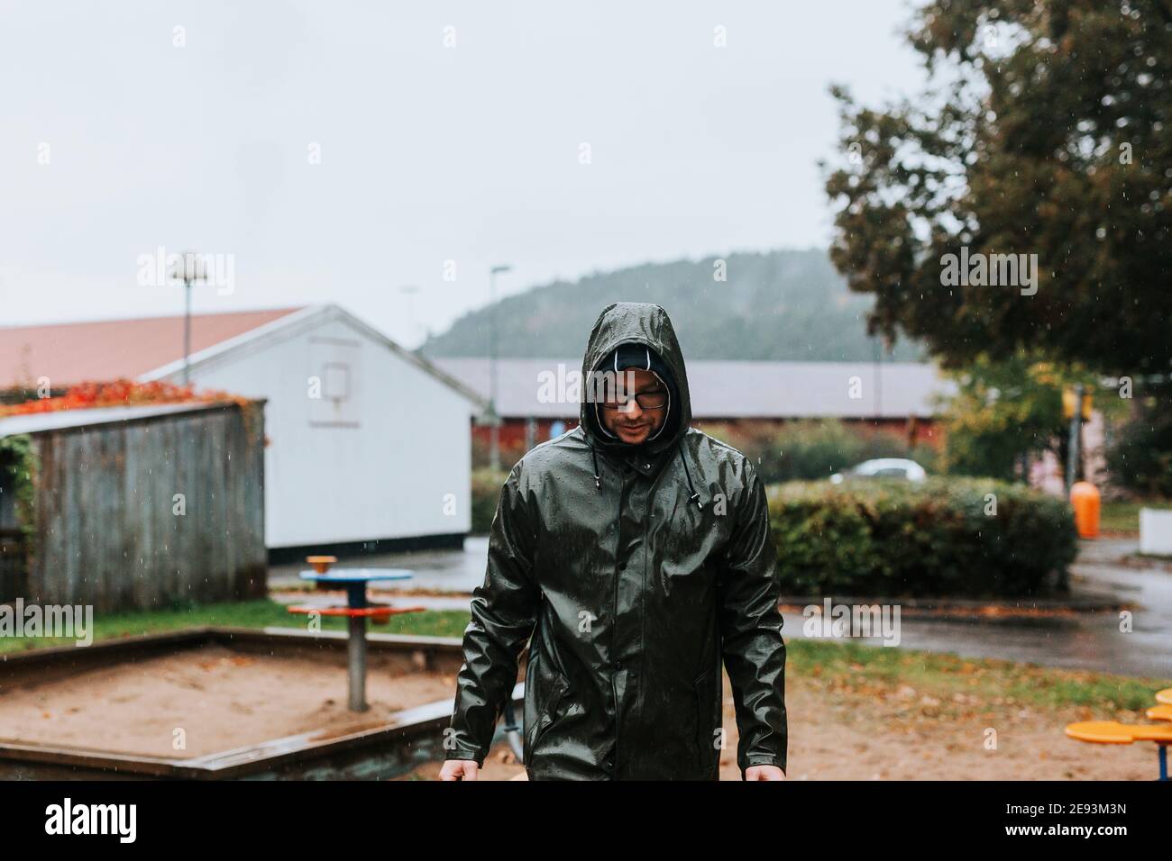 Man in rain jacket hi-res stock photography and images - Alamy