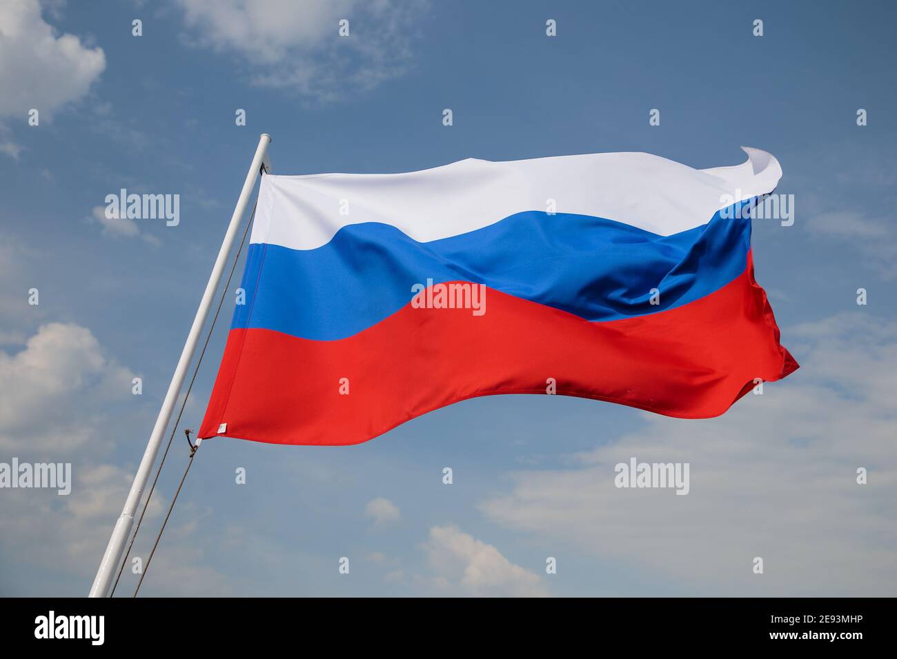 Russia flag waving hi-res stock photography and images - Alamy