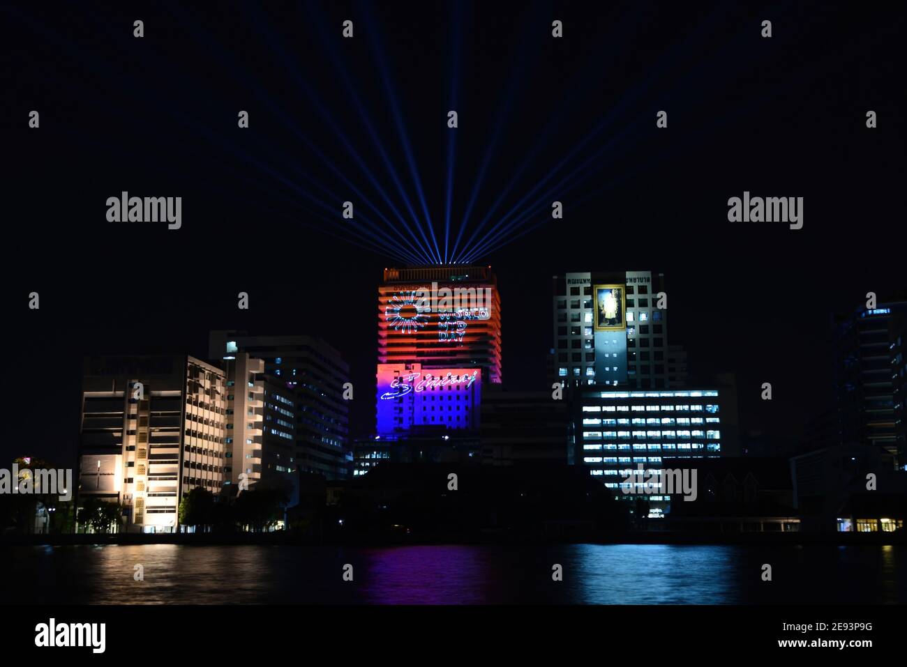 BANGKOK, THAILAND - JANUARY 30,2021 : World NTD Day 2021, A light show ...