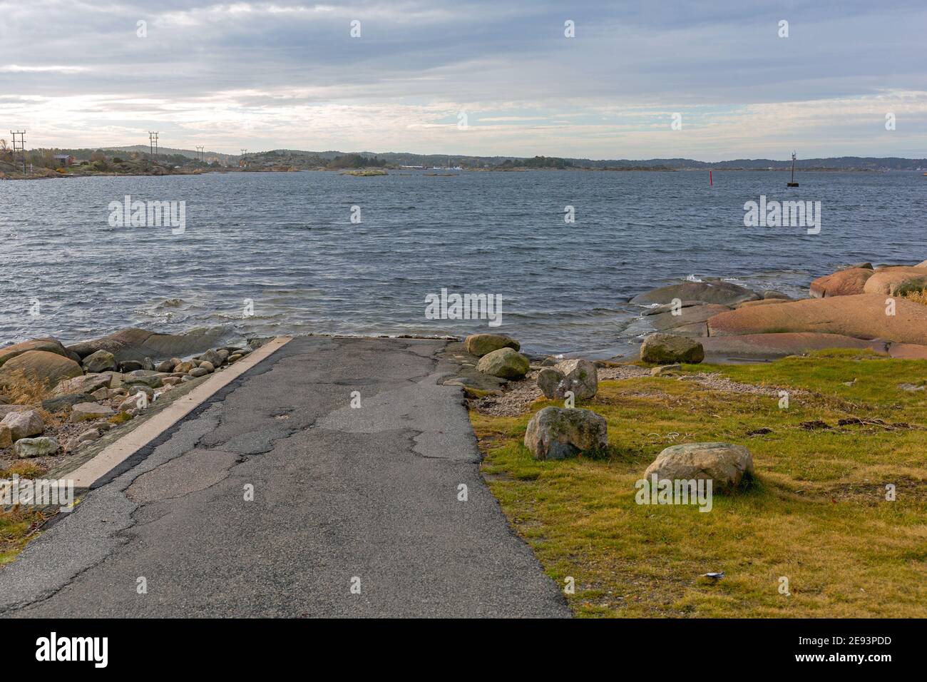 Boat Ramp to Sea at Hvaler Island in Norway Stock Photo - Alamy
