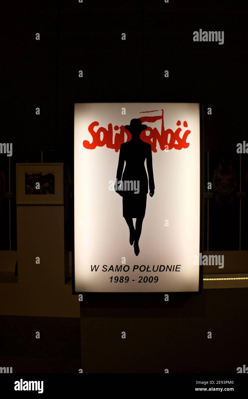 Solidarnosc sign in Poland Stock Photo - Alamy