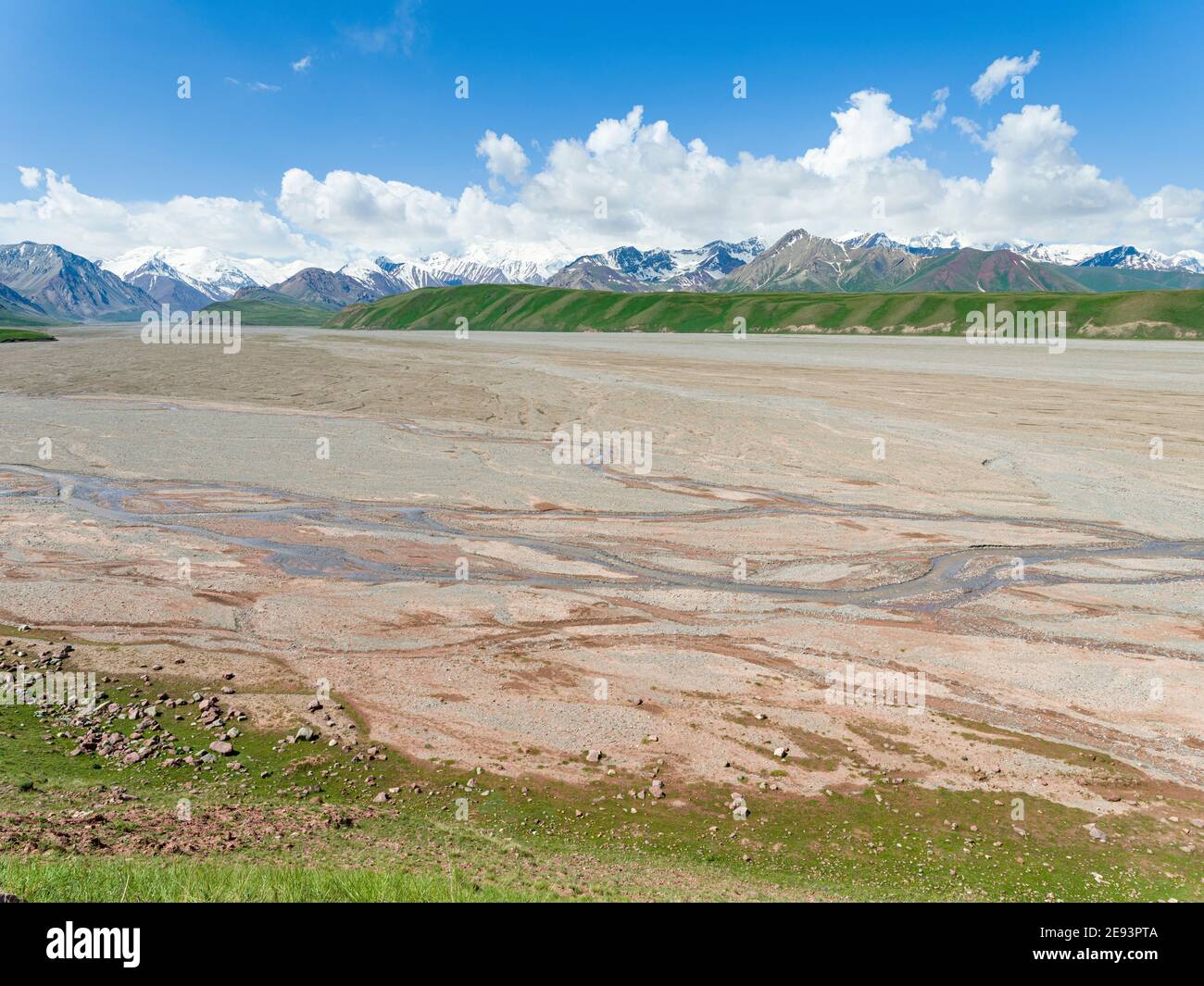 The Alaj valley with the Transalai mountains in the background. The ...