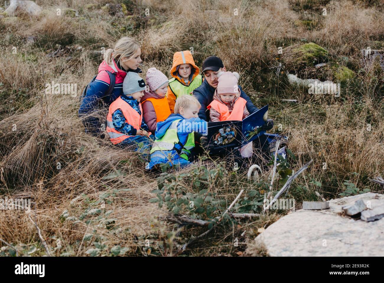 Children teachers during lesson hi-res stock photography and images - Alamy