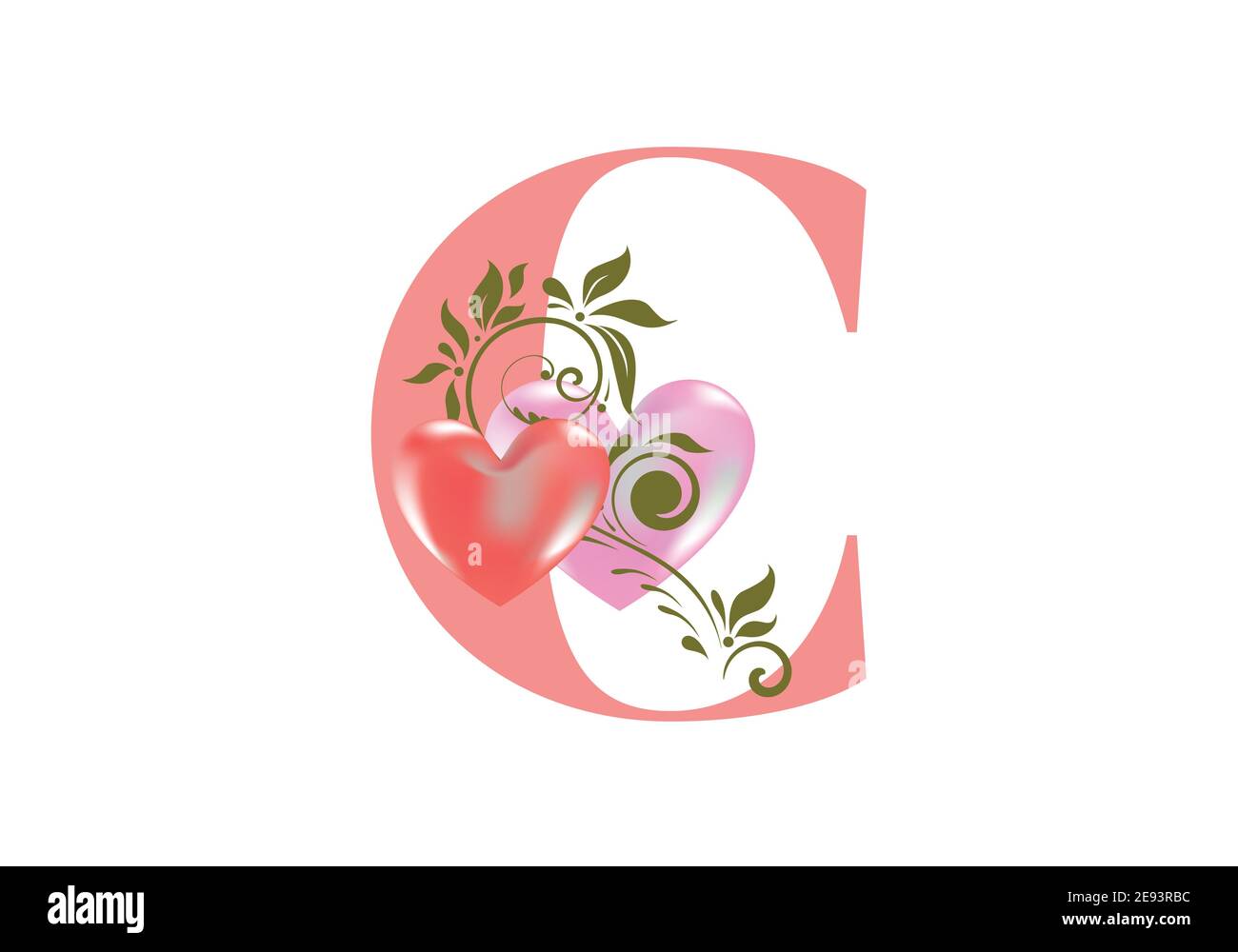 C Alphabet In Heart