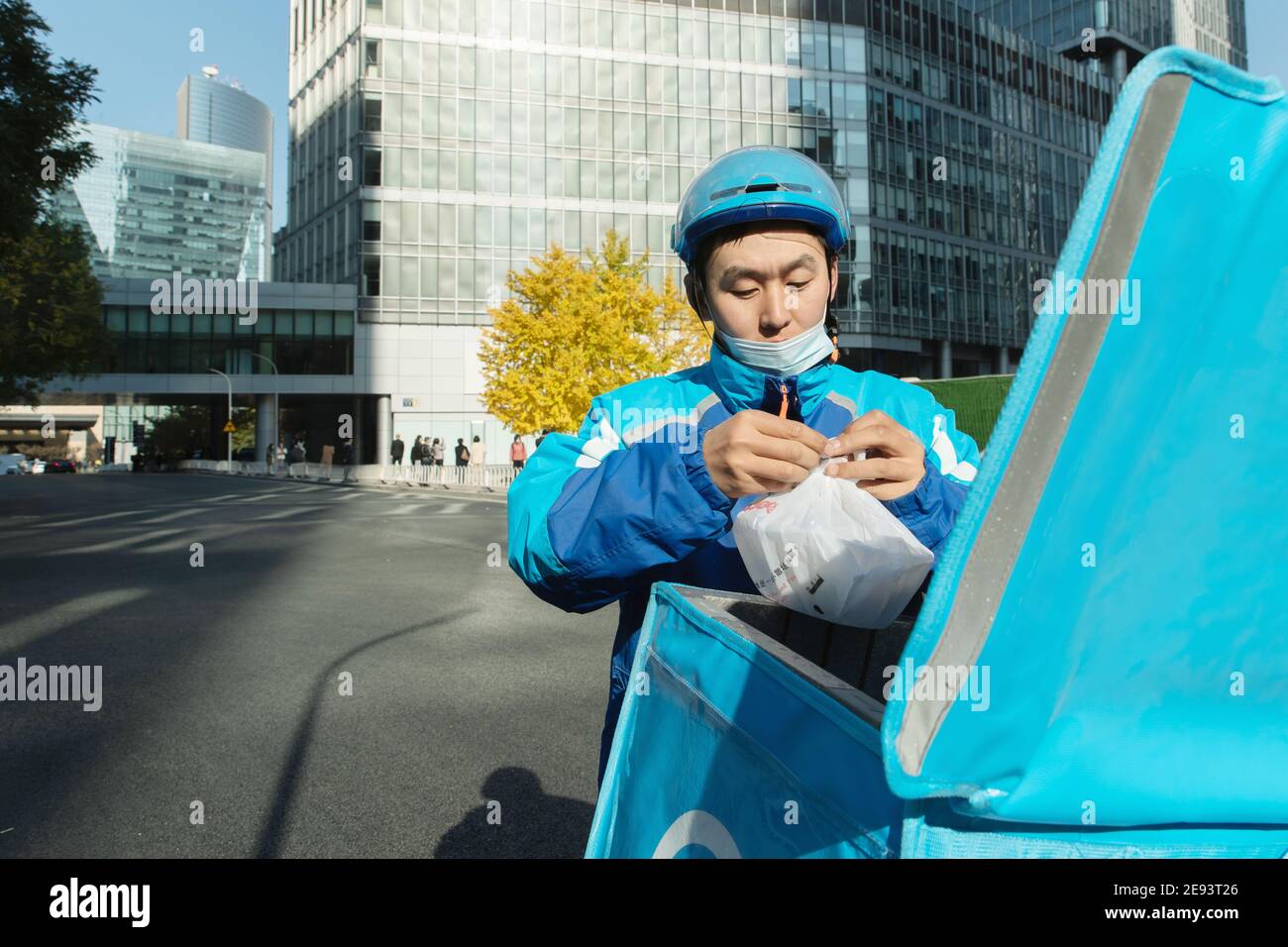 Ready to send the take-away Stock Photo - Alamy