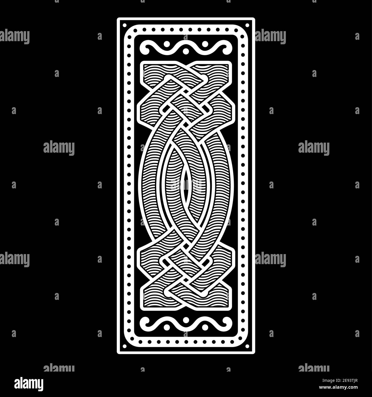 Viking Scandinavian design. Celtic, Scandinavian knot-work illustration ...