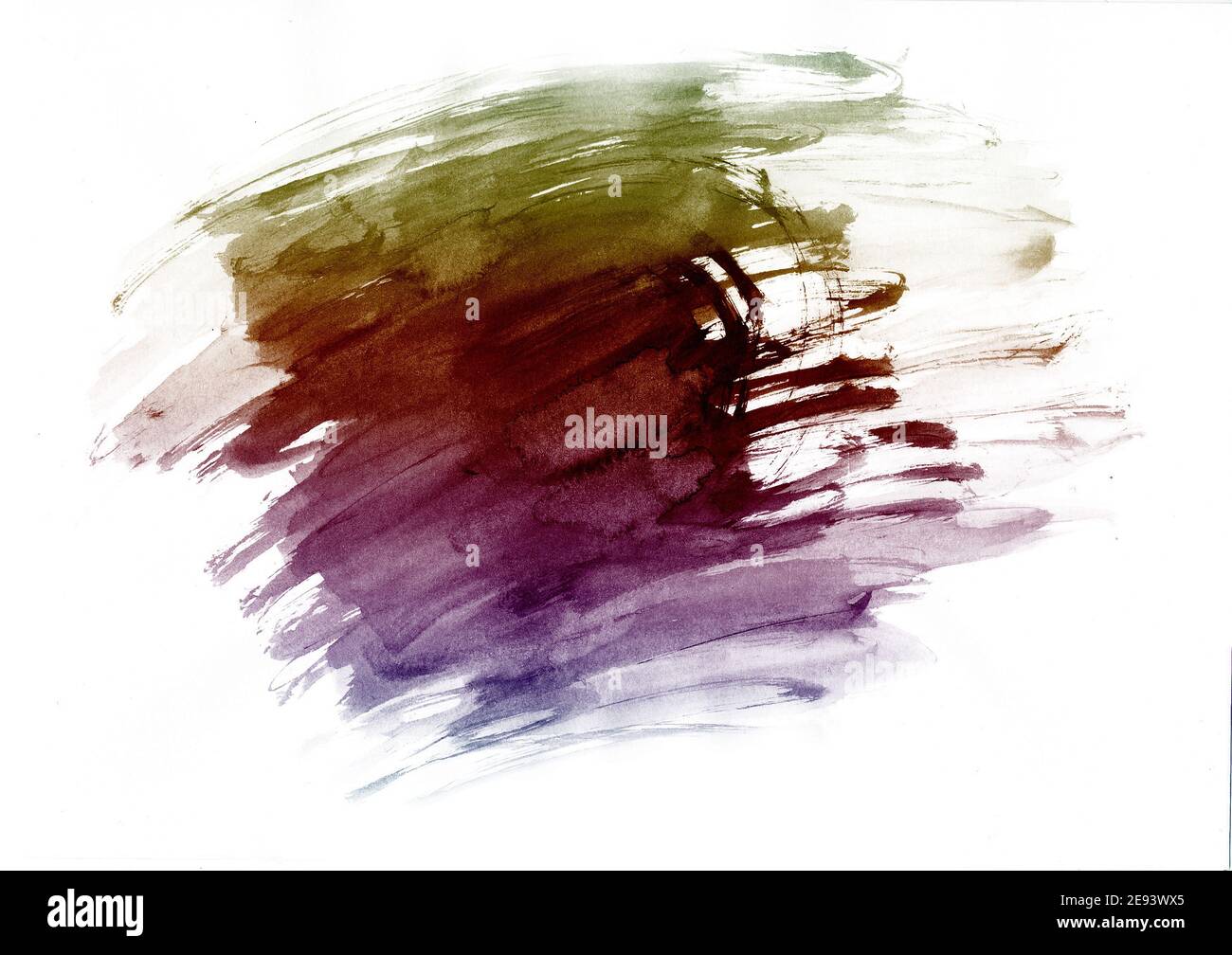 Illustration of a creative and colorful abstract painting on the white ...