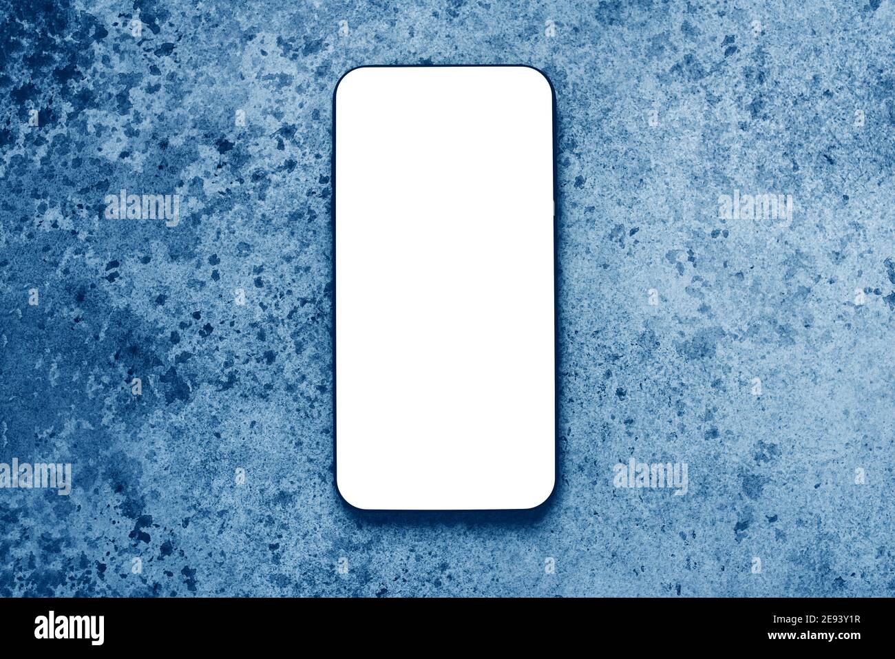 White screen of modern mobile phone for mockup Stock Photo - Alamy