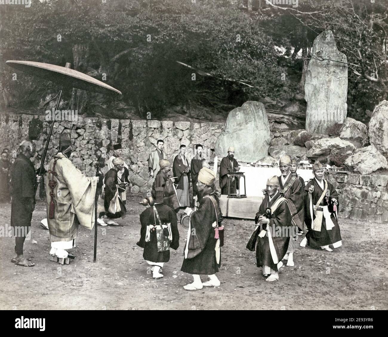Late 19th century photograph - Buddhist Priests, Japan, religious ...