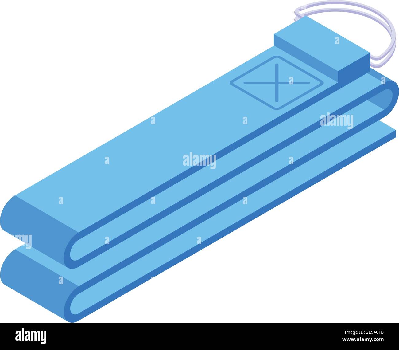 Yoga equipment icon. Isometric of yoga equipment vector icon for web ...