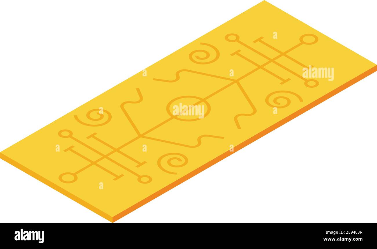 Pilates mat icon. Isometric of pilates mat vector icon for web design ...