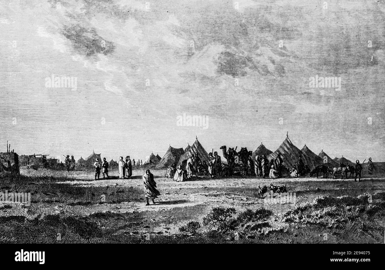 campement a el-guisr, les grands travaux du siecle par dumont,edition ...