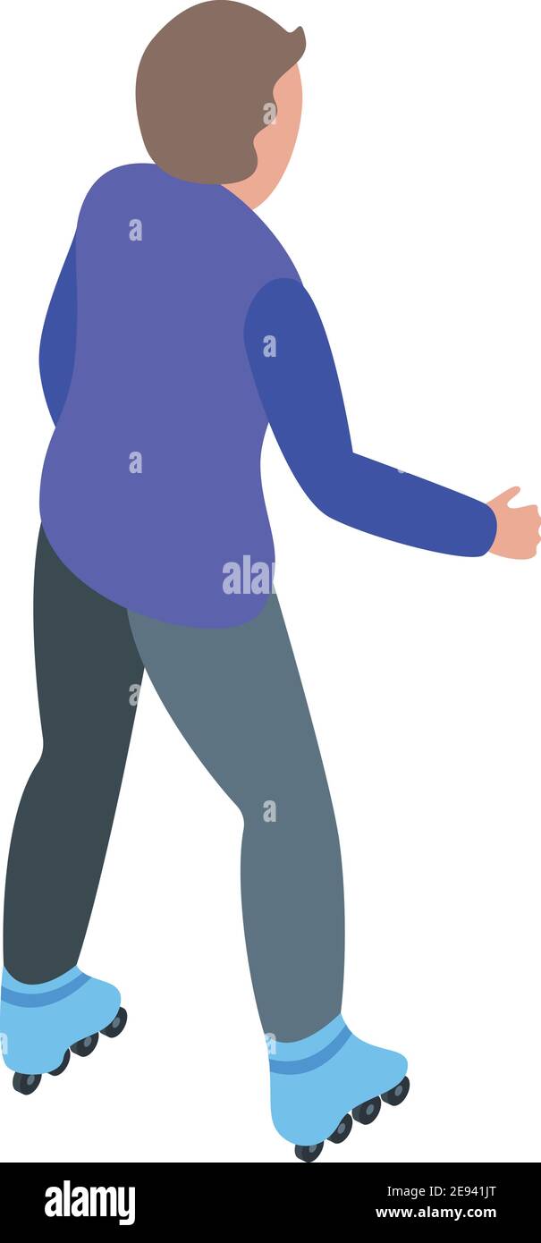 Practice rollerblade icon. Isometric of practice rollerblade vector ...