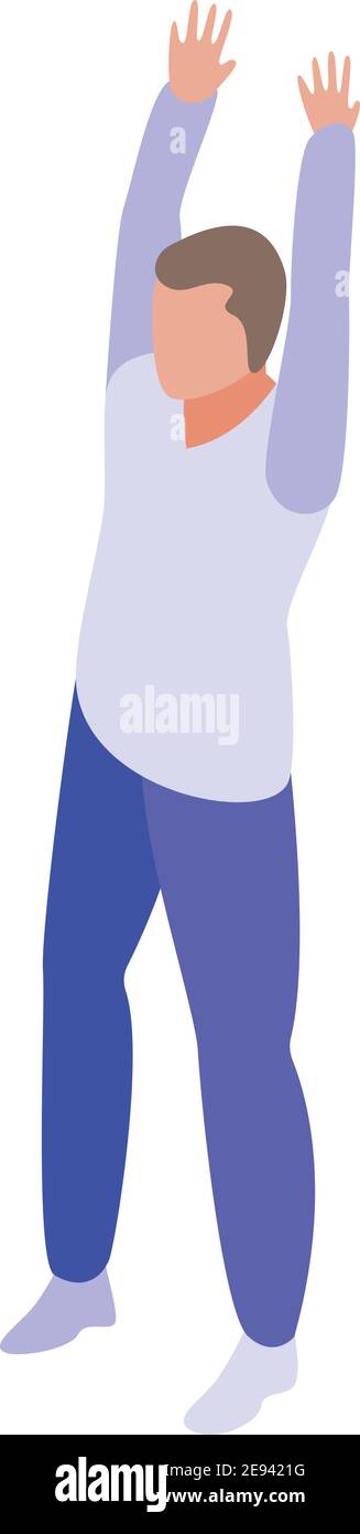 Fear scared boy icon. Isometric of fear scared boy vector icon for web ...