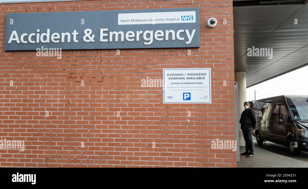 An exterior and signage of the Accident and Emergency department of ...