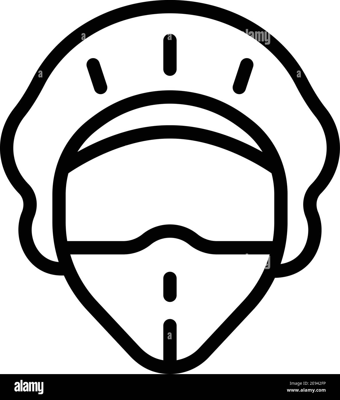 Hair cover icon. Outline hair cover vector icon for web design isolated ...