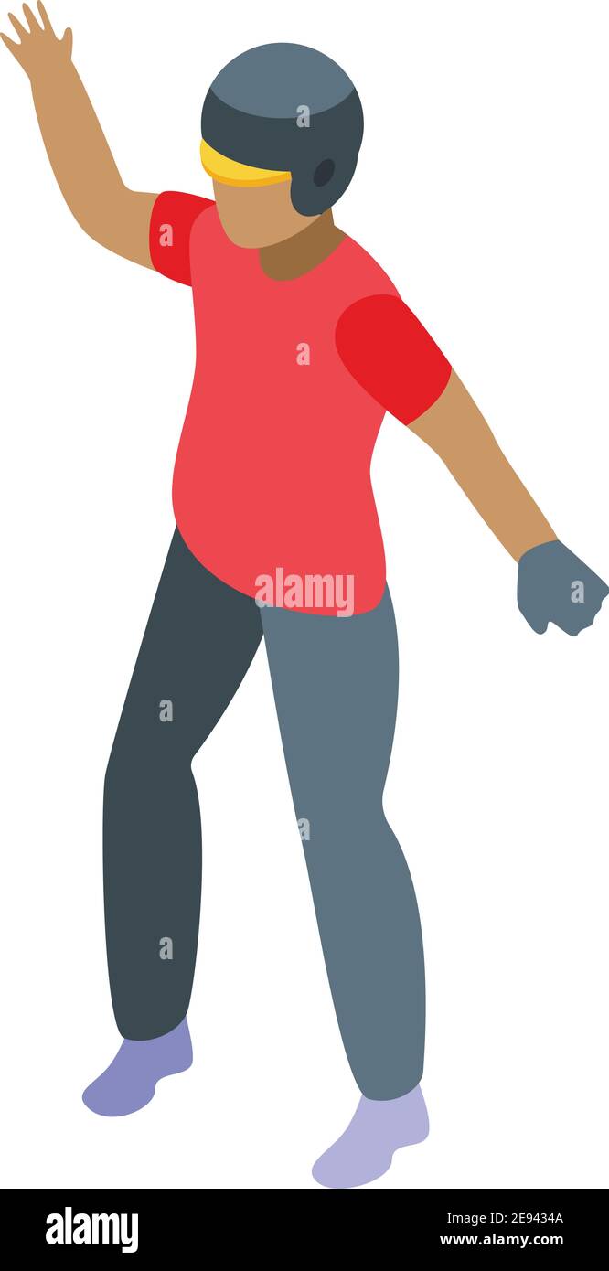 Baseball pitcher icon. Isometric of baseball pitcher vector icon for ...