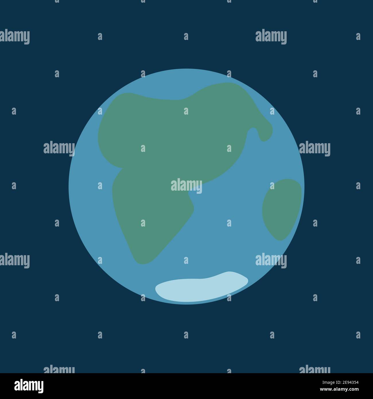 Blue planet icon flat Stock Vector Images - Alamy