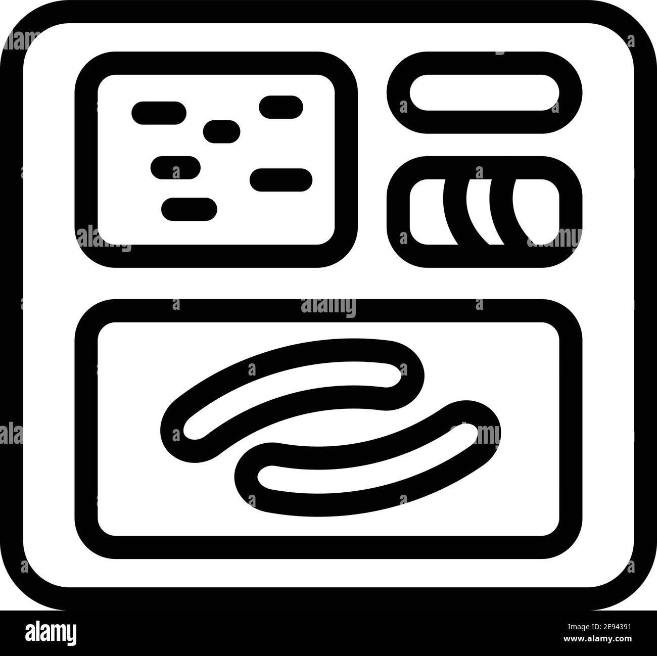 Airline menu icon. Outline airline menu vector icon for web design ...