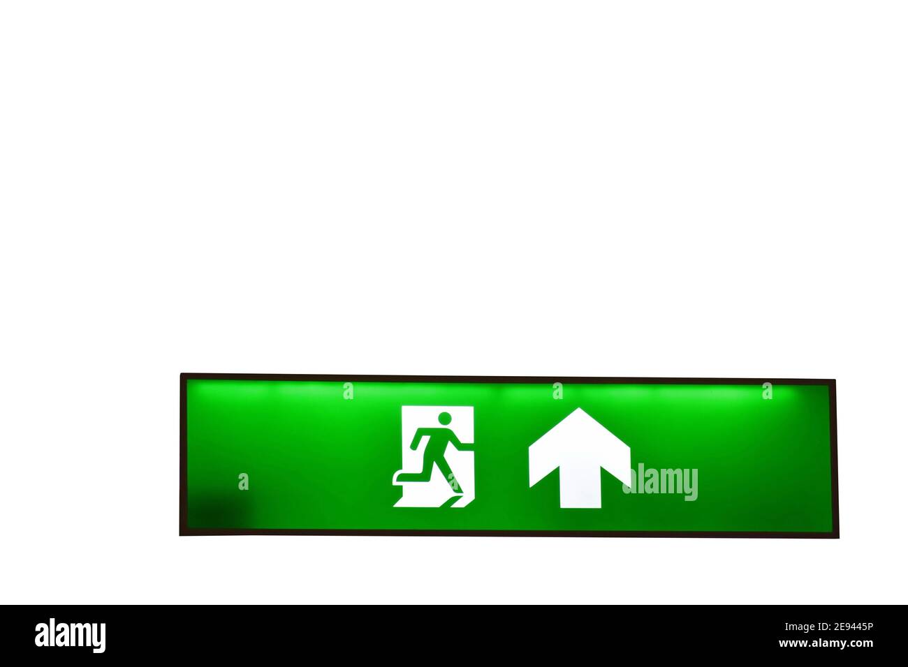 Exit sign in building Cut Out Stock Images & Pictures - Alamy