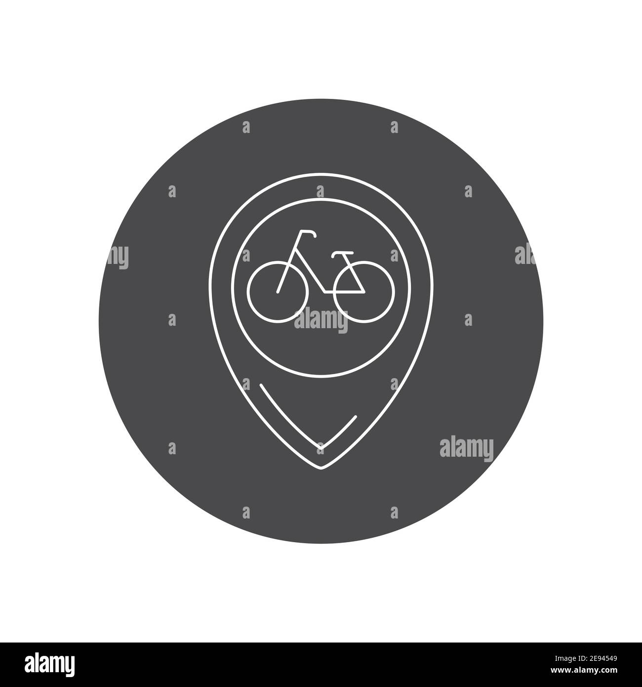 Location bicycle black glyph icon. City transport rental. Sharing ...