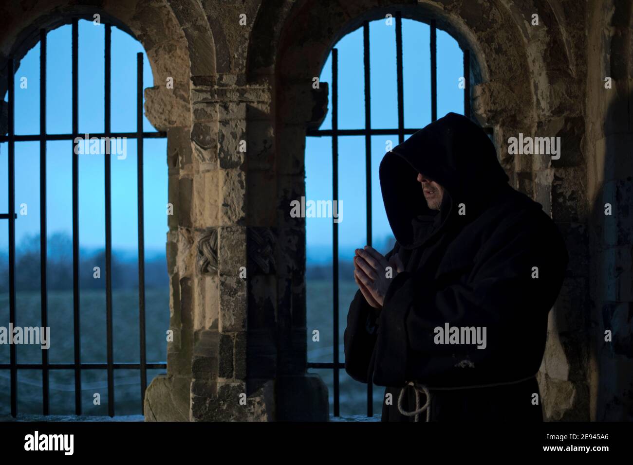 Praying monks medieval hi-res stock photography and images - Alamy