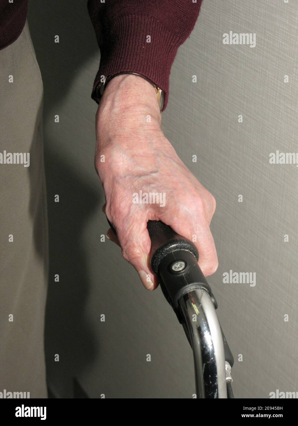 Hand of a senior at the rollator hi-res stock photography and images ...