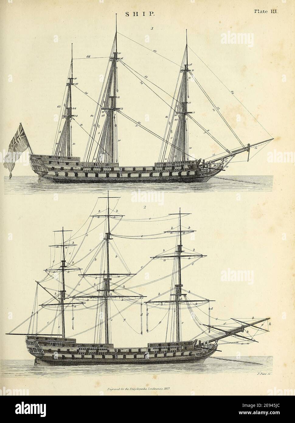 3 masted sailing ship brig hi-res stock photography and images - Alamy