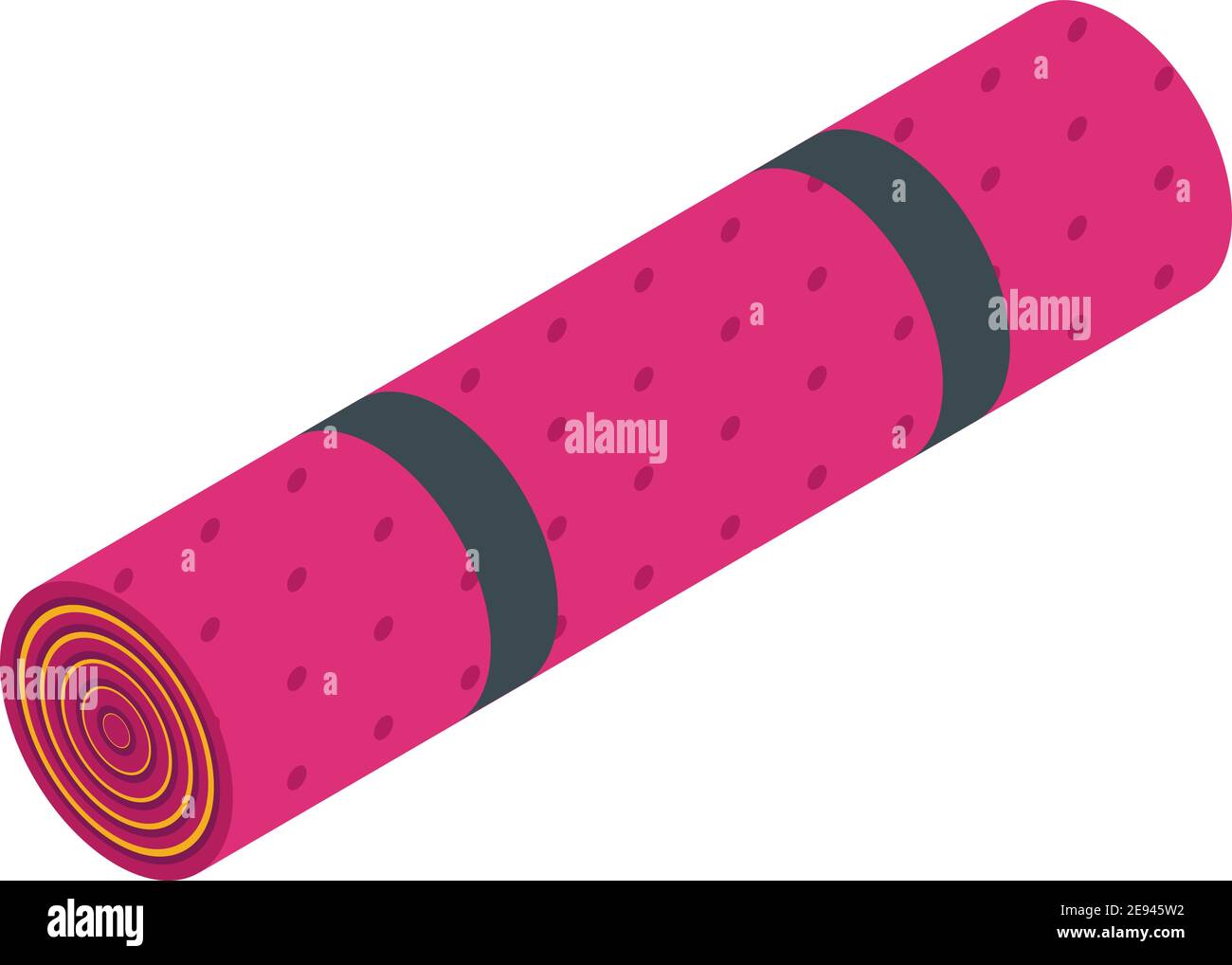 Training mat icon. Isometric of training mat vector icon for web design ...