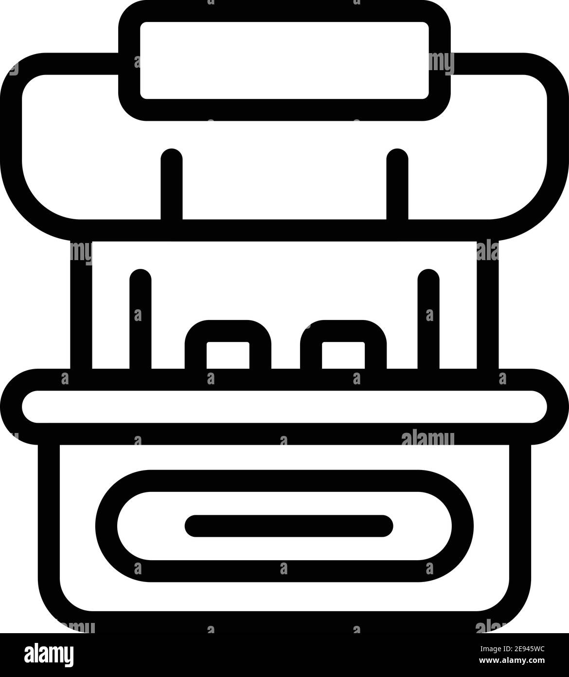 Food stall icon. Outline food stall vector icon for web design isolated ...