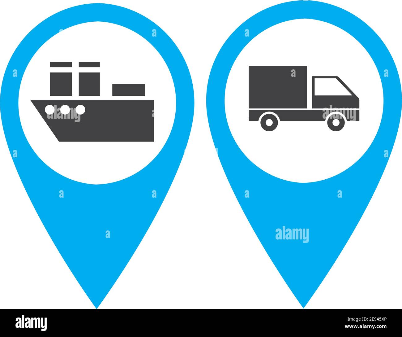 Transport buttons set with map Vector illustration transportation map ...