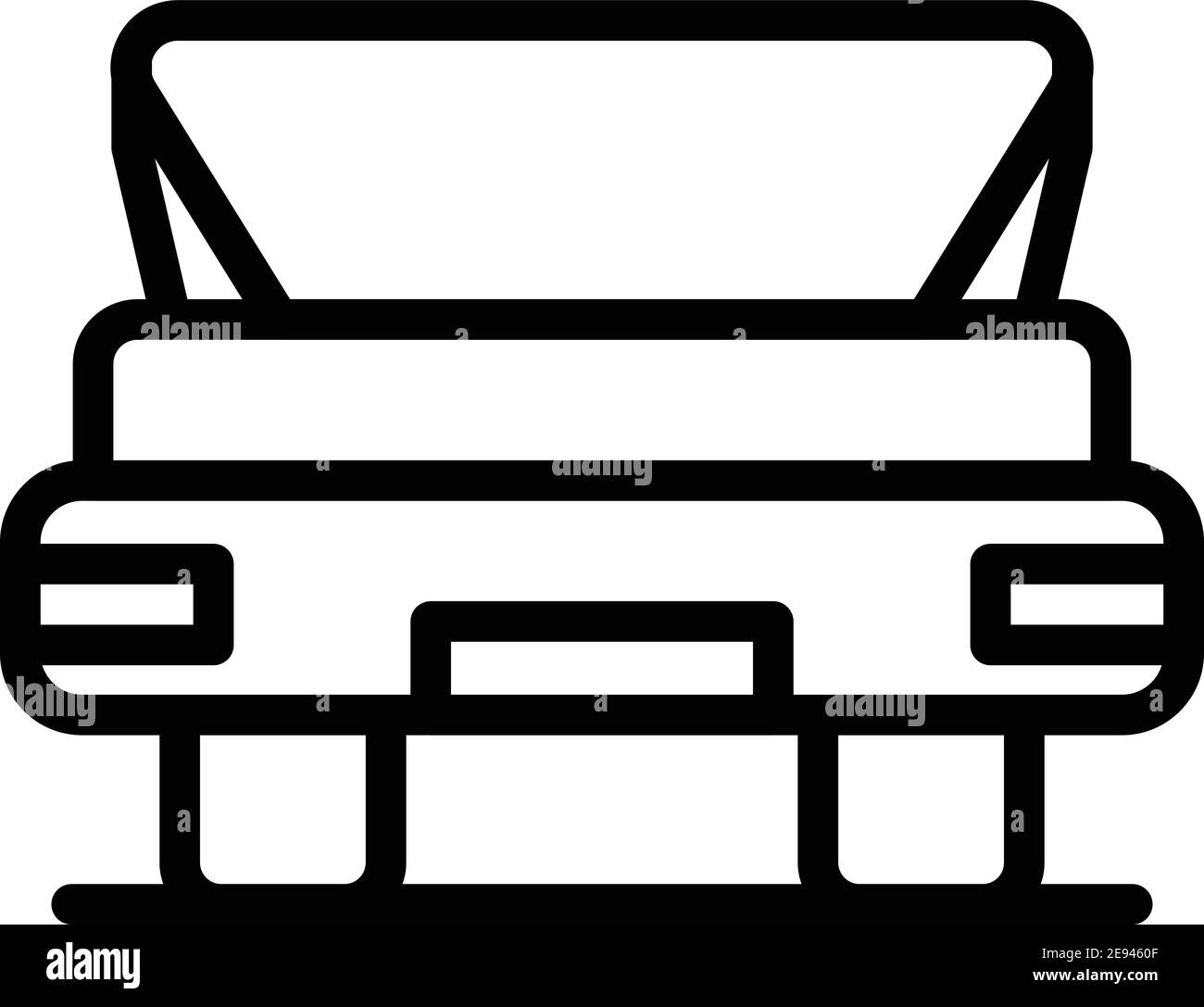 Car boot door icon. Outline car boot door vector icon for web design ...