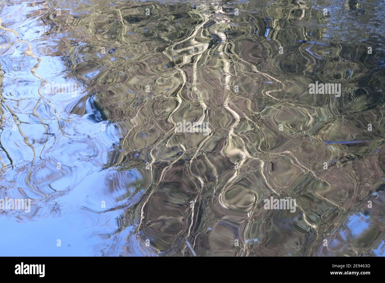 Reflections in water Stock Photo - Alamy