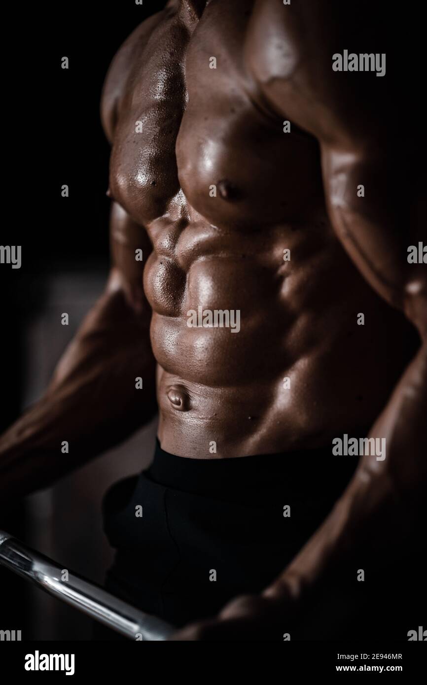 African American Men Abs