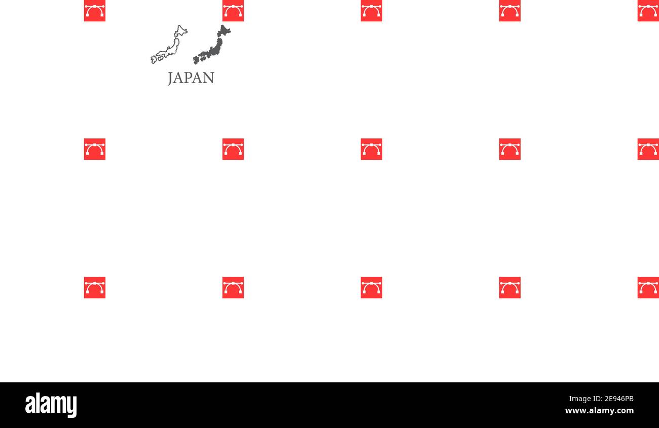 Map of Japan line and glyph icon, country and geography, japan map sign ...