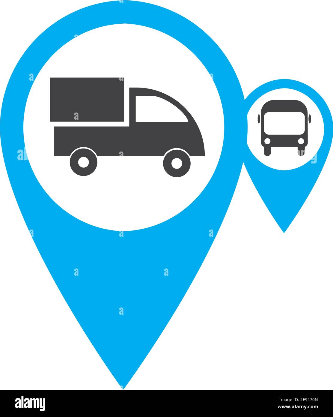 Transport buttons set with map Vector illustration transportation map ...