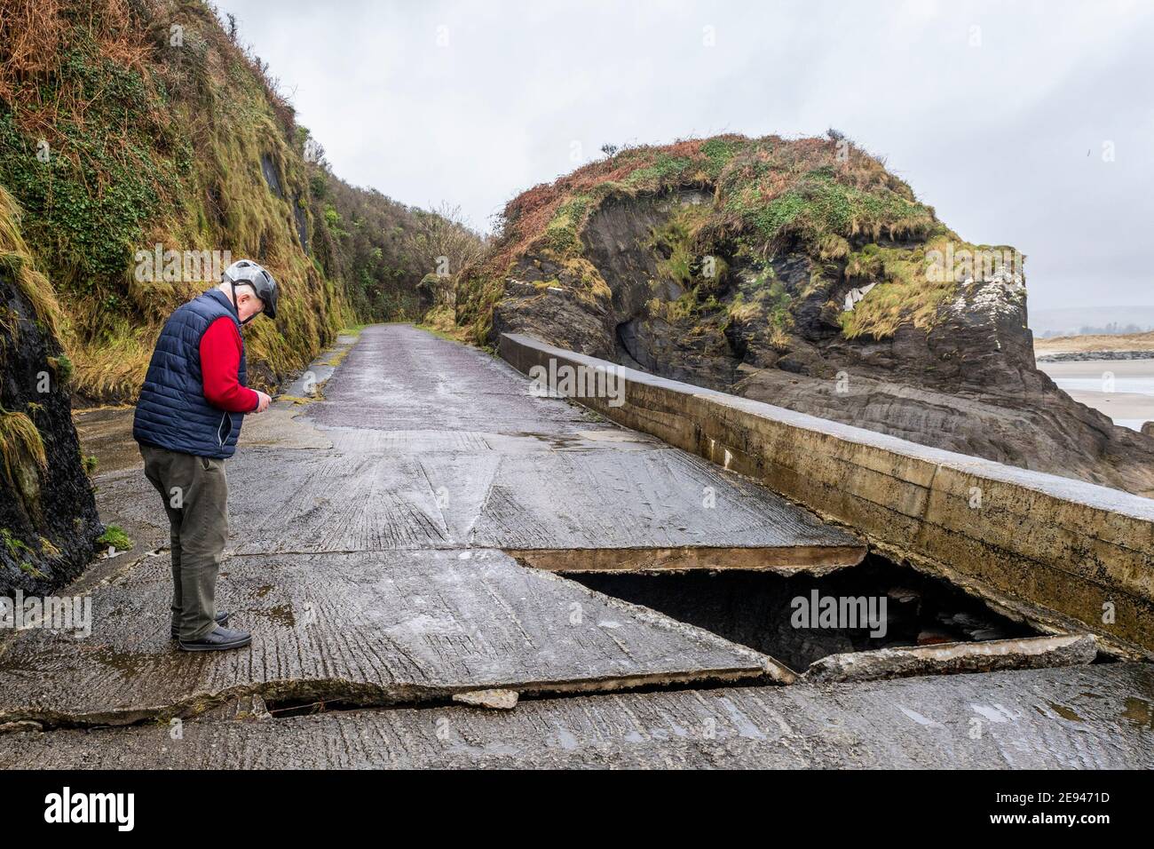 Rosscarbery, West Cork, Ireland. 2nd Feb, 2021. Part of Rosscarbery ...
