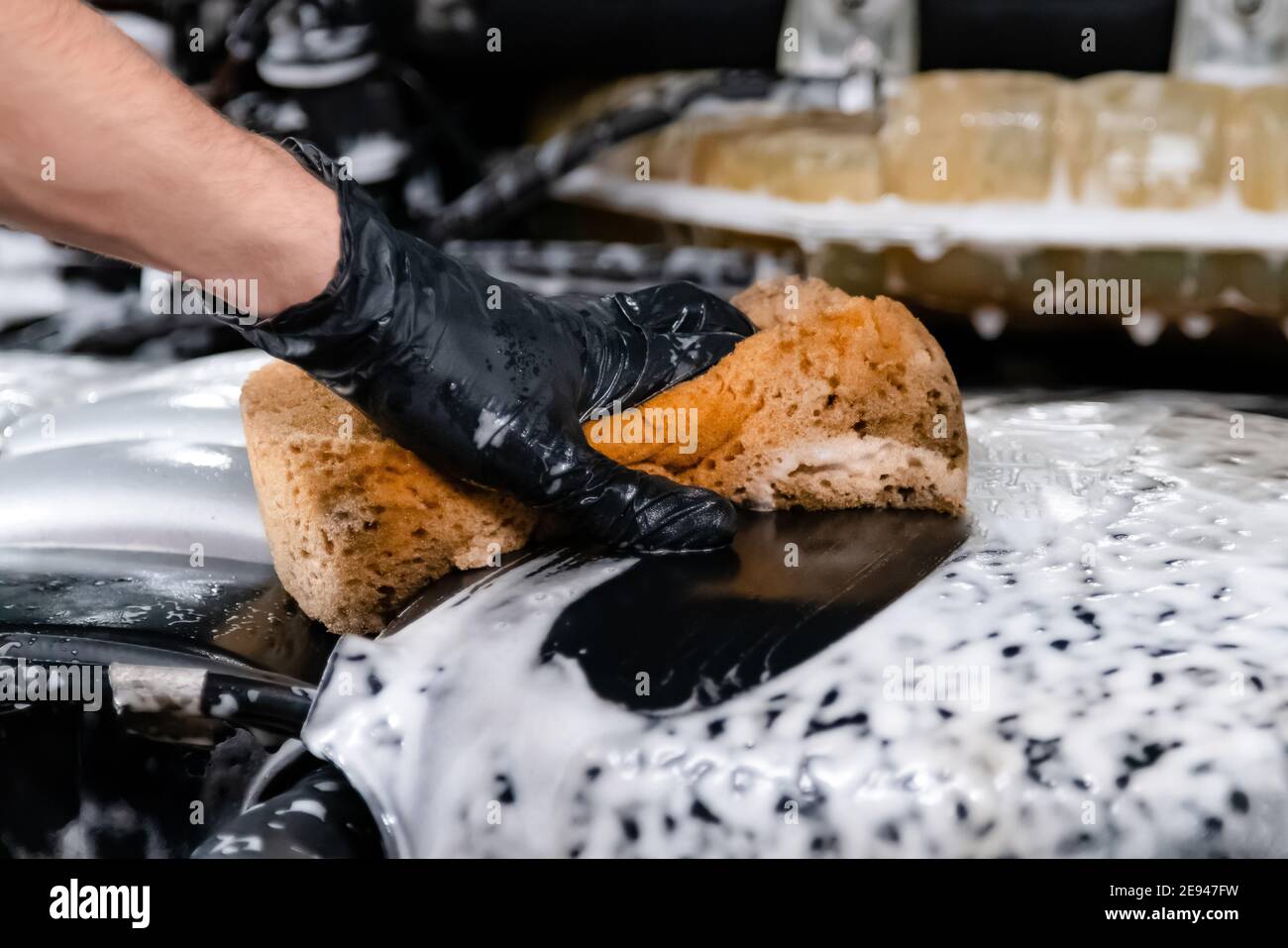 Soapy sponge hi-res stock photography and images - Alamy