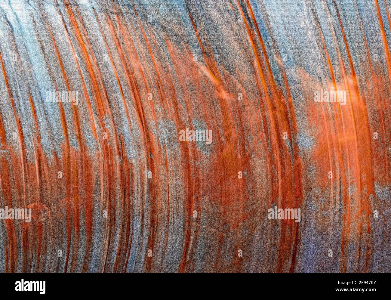 ICM Woodland trees with a red filter and grain effect Stock Photo - Alamy