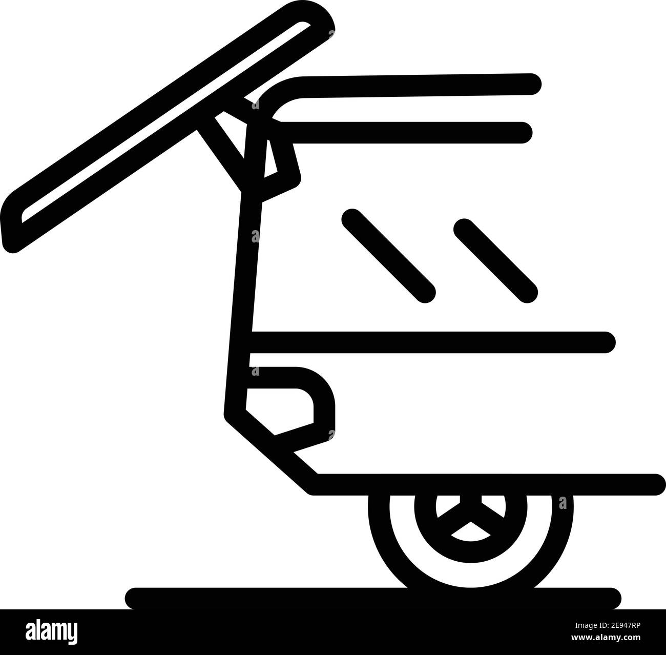 Auto trunk icon. Outline auto trunk vector icon for web design isolated ...