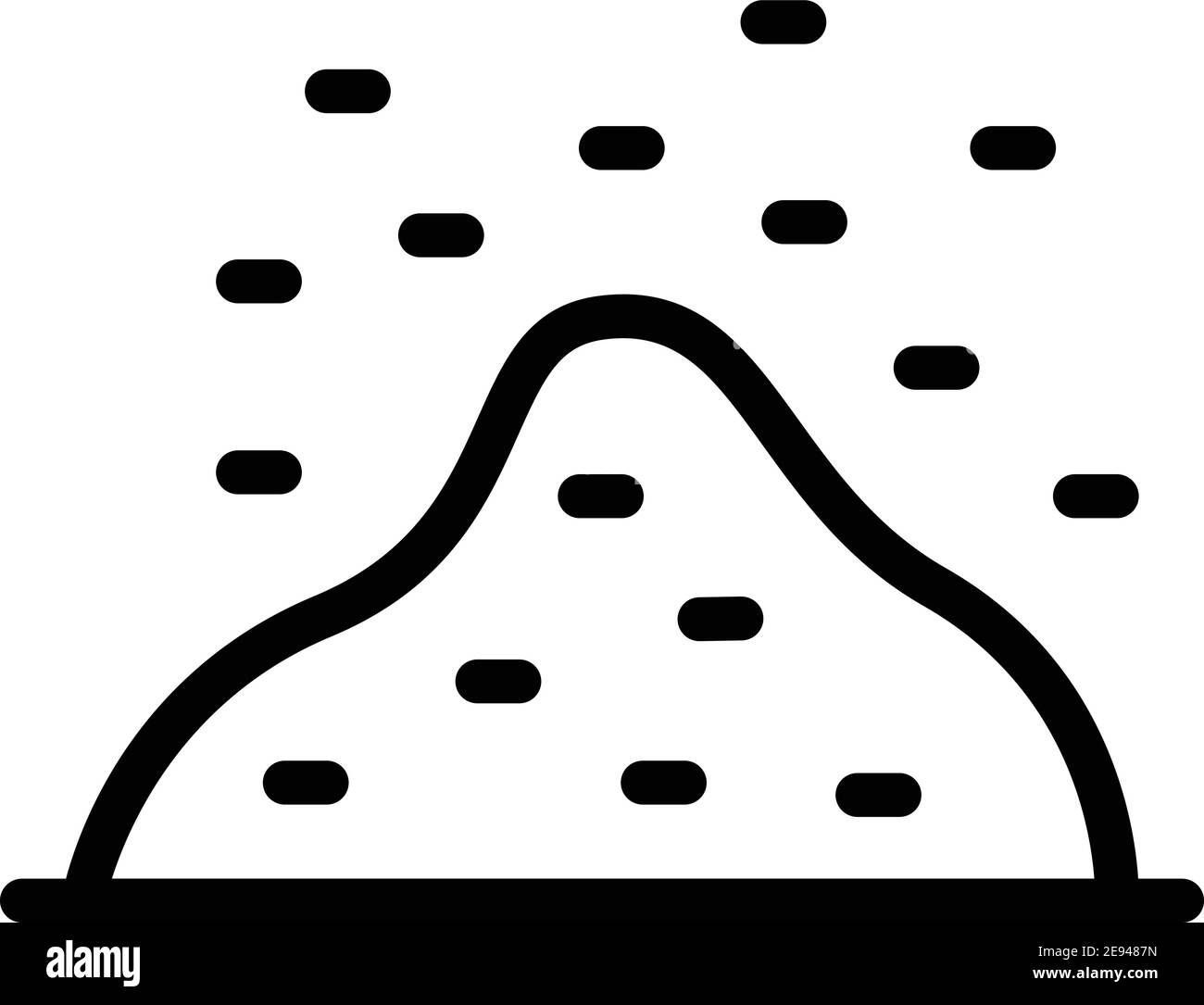 Feta cheese icon. Outline feta cheese vector icon for web design ...