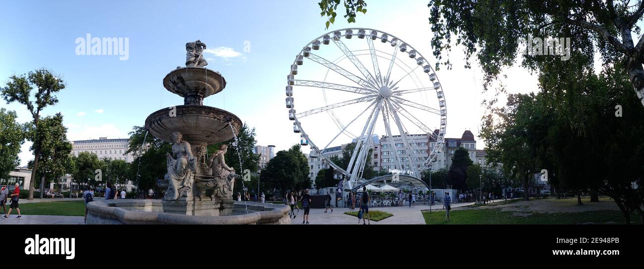 Budapest Eye, Ferris Wheel, Hungary Stock Photo - Alamy